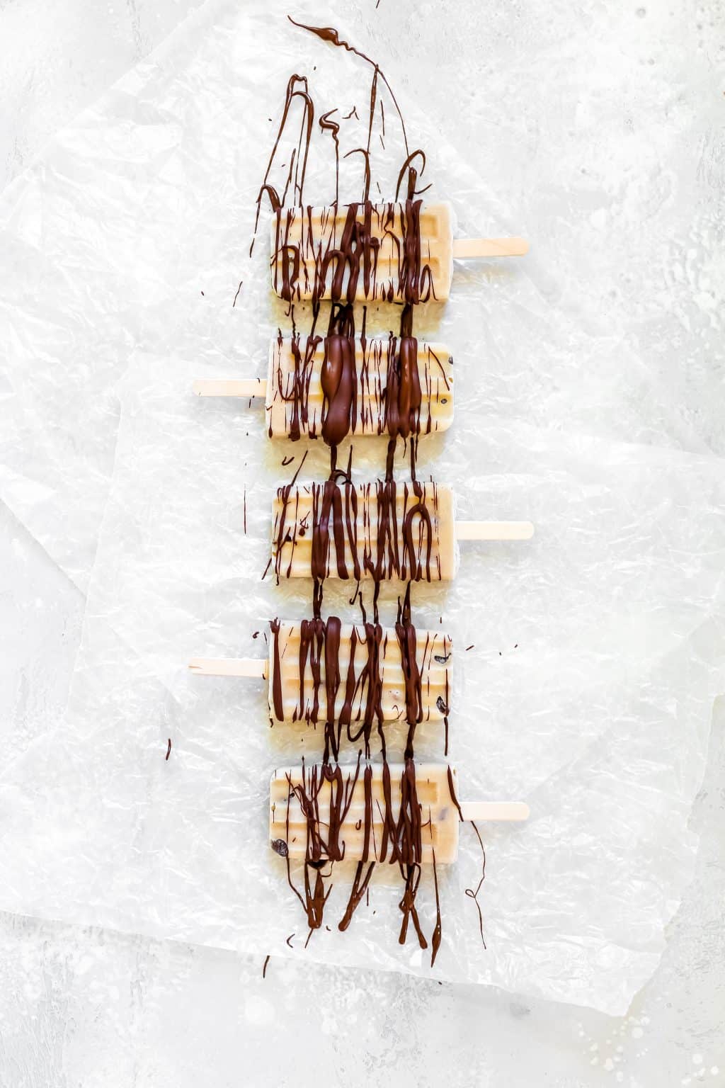 Vegan Chunky Monkey Popsicles