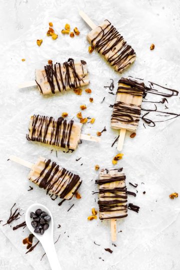 Vegan Chunky Monkey Popsicles