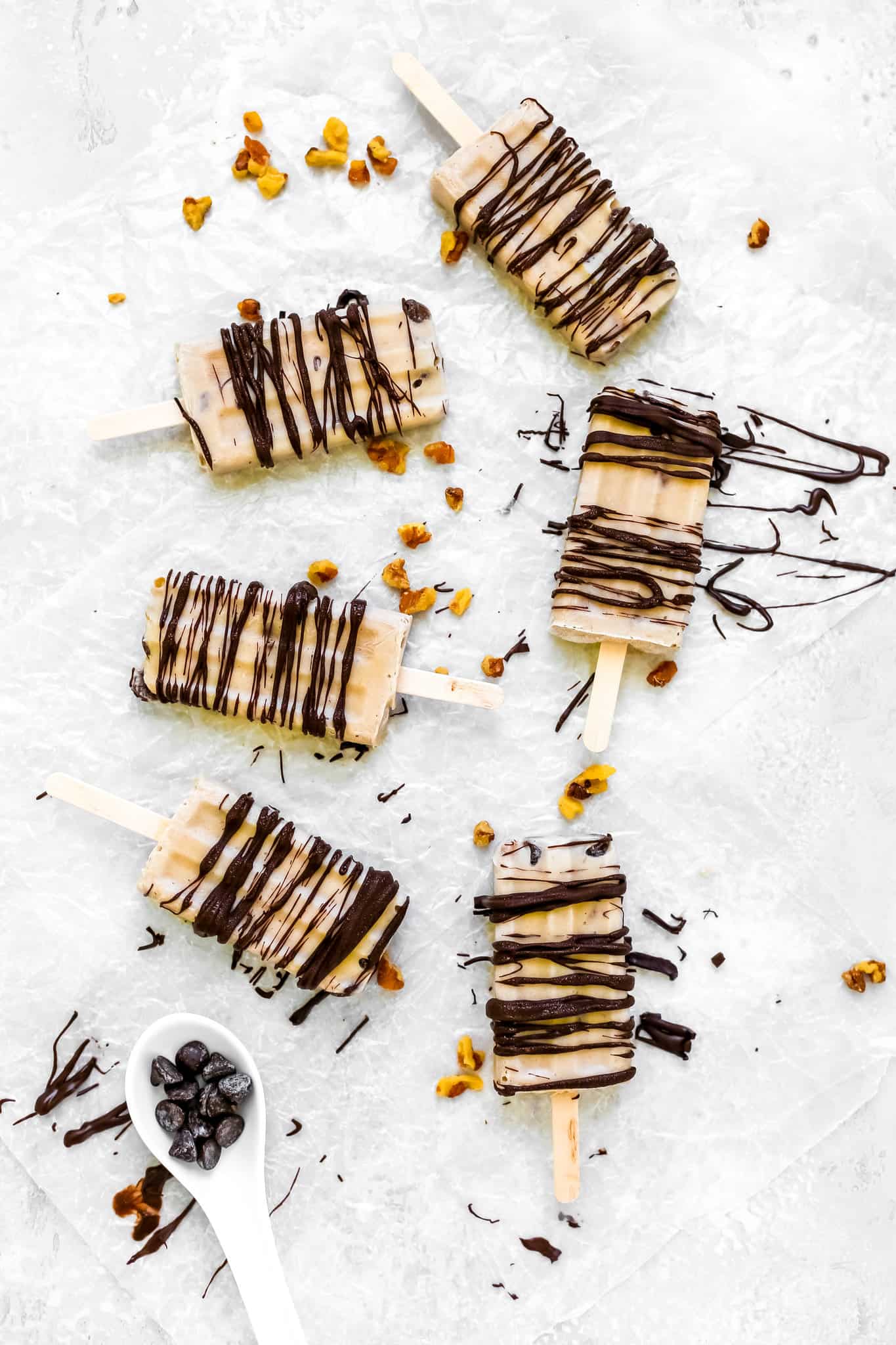 Vegan Chunky Monkey Popsicles