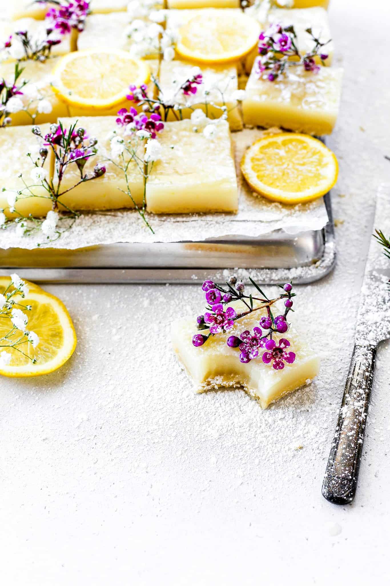Vegan Lemon Drop Bars