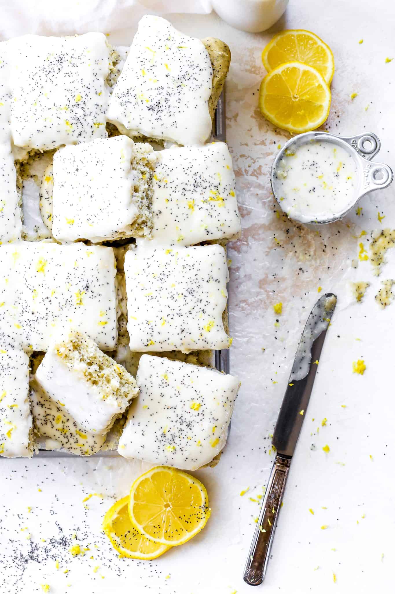 Vegan Lemon Poppy Seed Cake | Censored Baker