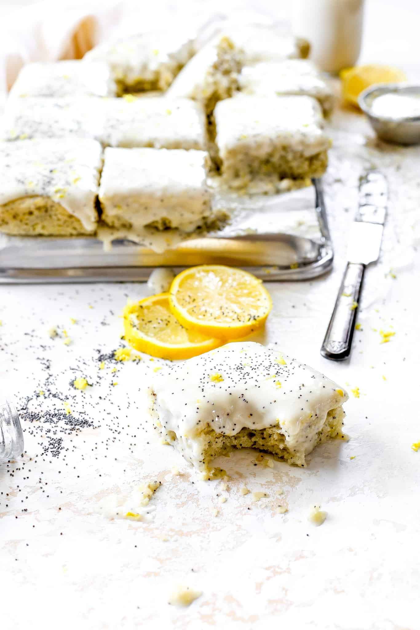 Vegan Lemon Poppy Seed Cake | Censored Baker