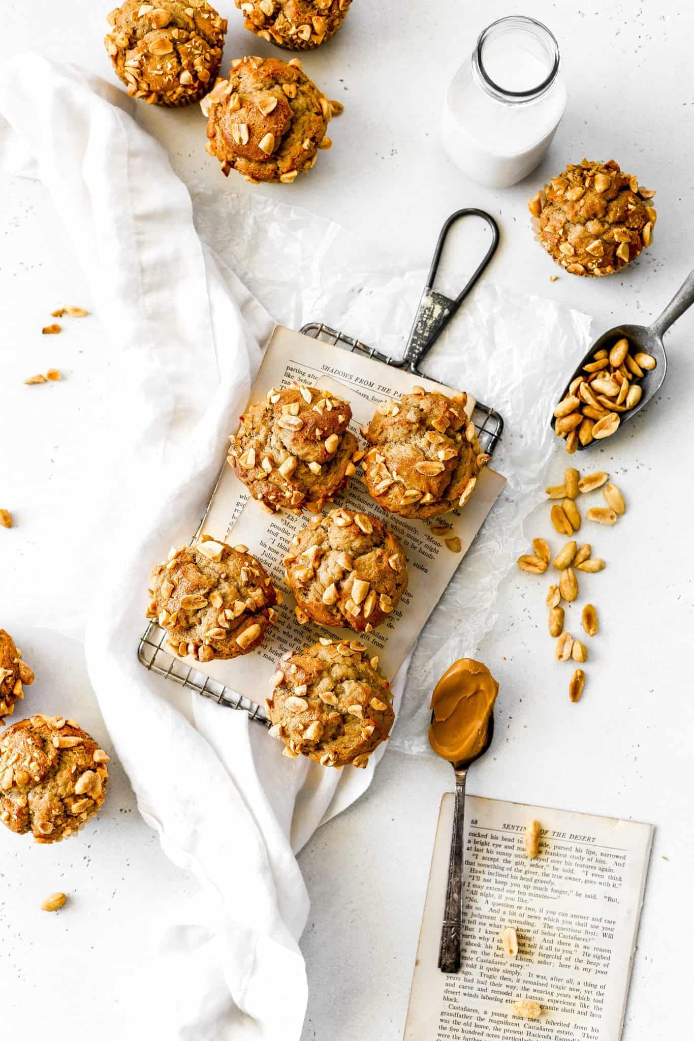 Vegan Peanut Butter Banana Muffins