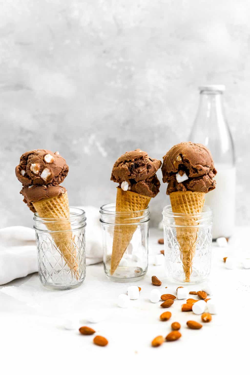 Vegan Rocky Road Ice Cream