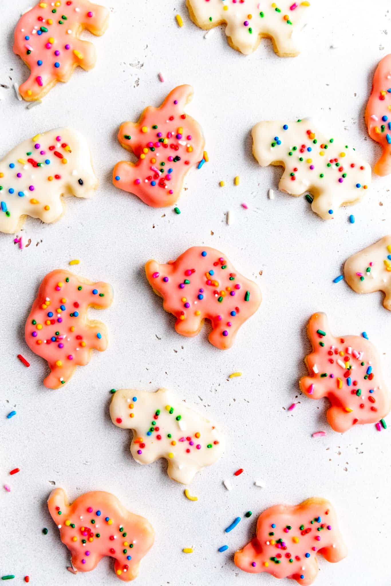 Vegan Frosted Animal Cookies (Mother's Circus Animal Copycat)