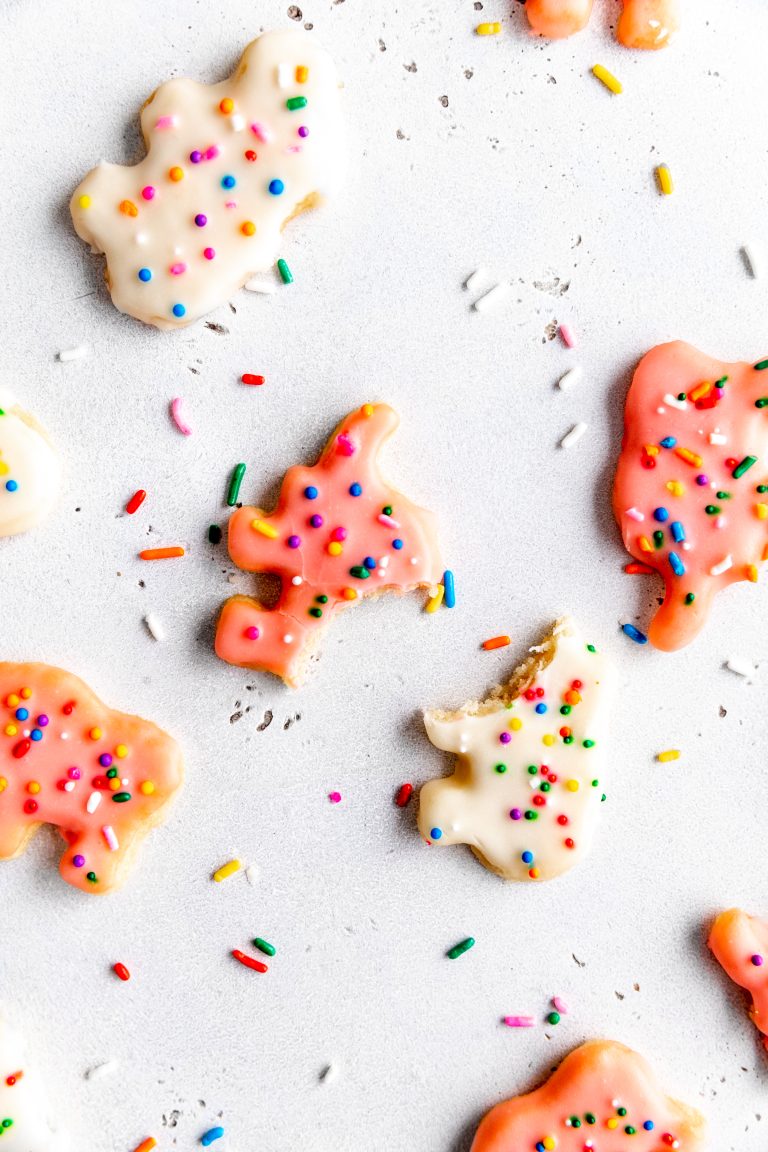 Vegan Frosted Animal Cookies (Mother's Circus Animal Copycat)
