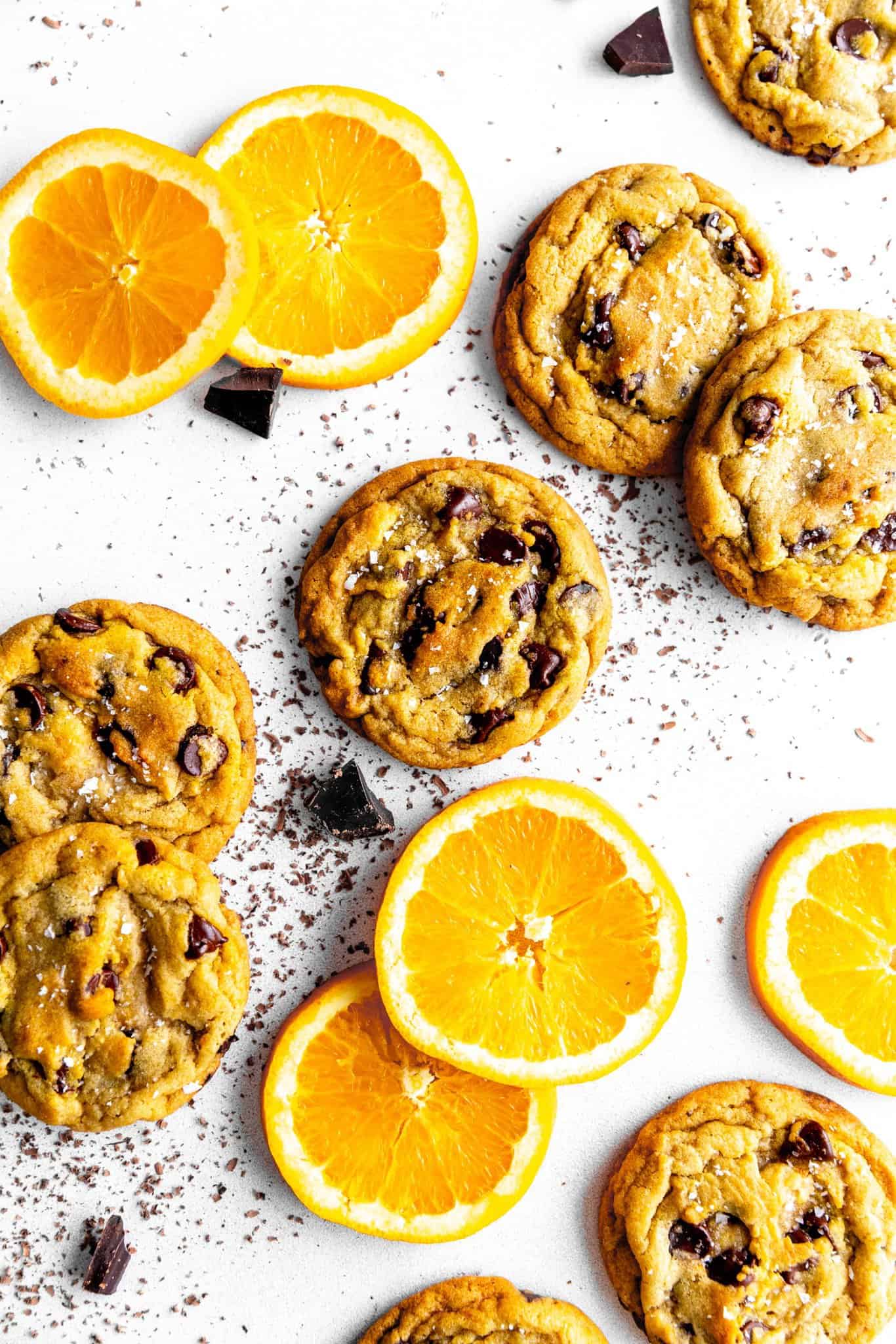 Vegan Orange Chocolate Chip Cookies