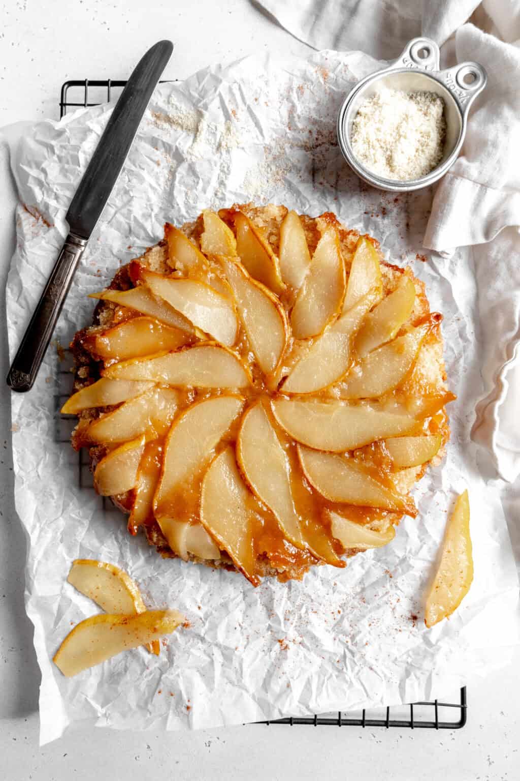 Vegan Pear Upside Down Cake
