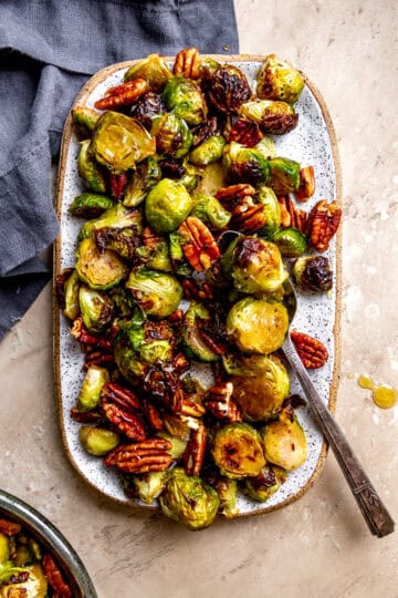 Maple Roasted Brussels Sprouts