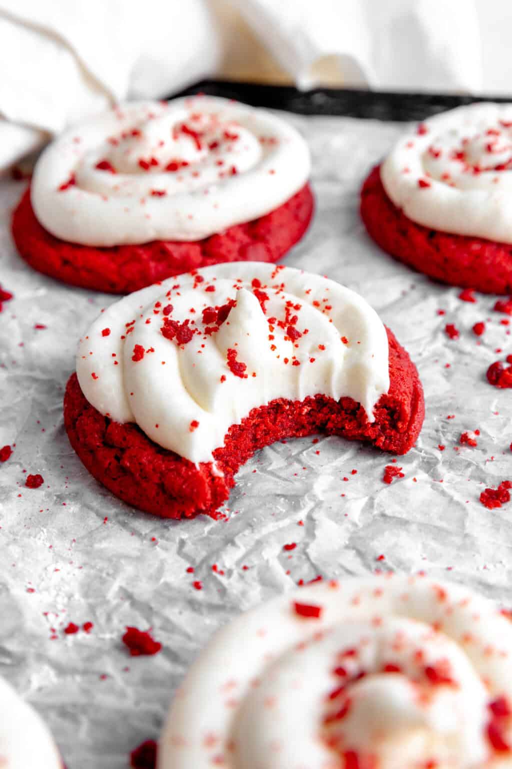 Vegan Red Velvet Cake Cookies