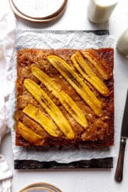 Vegan Banana Upside-Down Cake